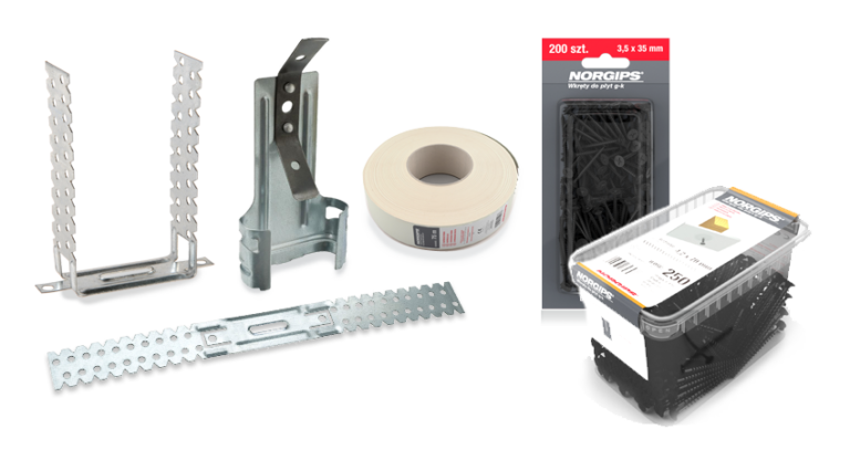 Kompletní sortiment sádrokartonů NORGIPS® a příslušenství